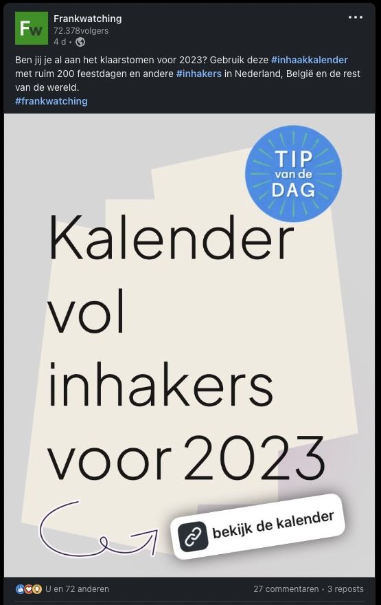 Hoe plaats je een link in een afbeelding op LinkedIn? - Frankwatching